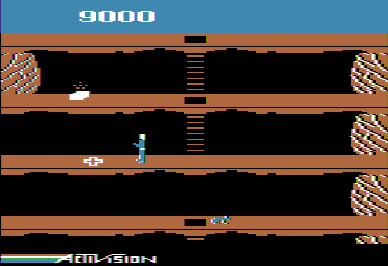 Screenshot of Pitfall II: Lost Caverns (Apple II, 1984) - MobyGames