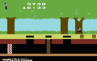 Screenshot of Pitfall! (Commodore 64, 1982) - MobyGames
