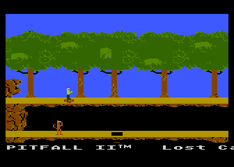 Screenshot of Pitfall II: Lost Caverns (Atari 5200, 1984) - MobyGames