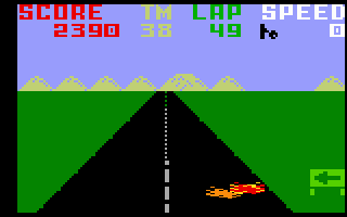 Screenshot of Pole Position (Intellivision, 1982) - MobyGames