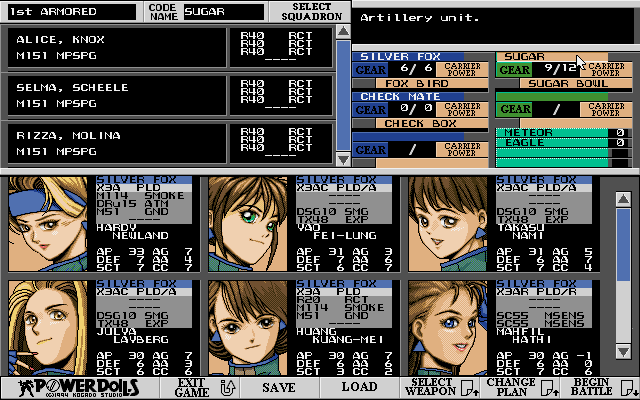 Screenshot of Power Dolls (DOS, 1994) - MobyGames