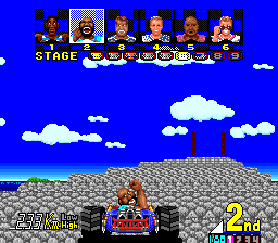 Screenshot of Power Drift (TurboGrafx-16, 1988) - MobyGames