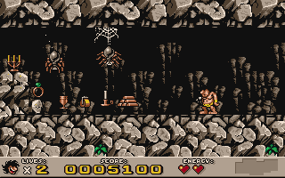 Screenshot of Prehistorik 2 (DOS, 1993) - MobyGames