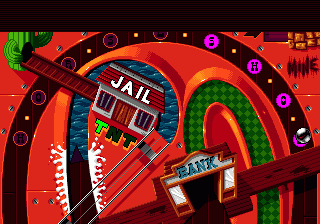 Screenshot of Psycho Pinball (Genesis, 1995) - MobyGames