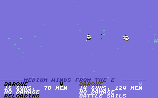 Screenshot of Sid Meier's Pirates! (Commodore 64, 1987) - MobyGames