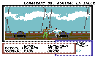 Screenshot of Sid Meier's Pirates! (Commodore 64, 1987) - MobyGames