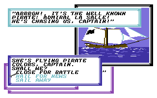 Screenshot of Sid Meier's Pirates! (Commodore 64, 1987) - MobyGames