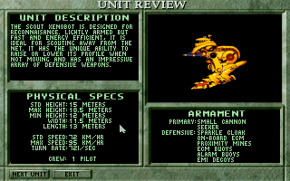 Screenshot of Ultrabots (DOS, 1993) - MobyGames