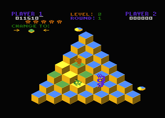 Screenshot of Q*bert (Atari 5200, 1982) - MobyGames