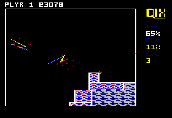 Screenshot of QIX (Apple II, 1981) - MobyGames