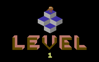 Screenshot of Q*bert (Commodore 64, 1982) - MobyGames