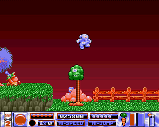 Screenshot of Quik the Thunder Rabbit (Amiga, 1994) - MobyGames