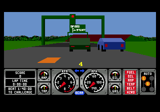 Screenshot of Race Drivin' (Genesis, 1990) - MobyGames