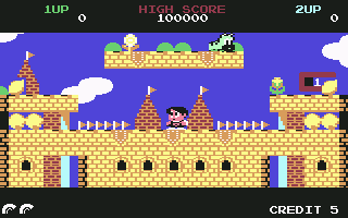 Screenshot of Rainbow Islands (Commodore 64, 1987) - MobyGames