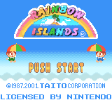 Screenshot of Rainbow Islands (Game Boy Color, 1987) - MobyGames