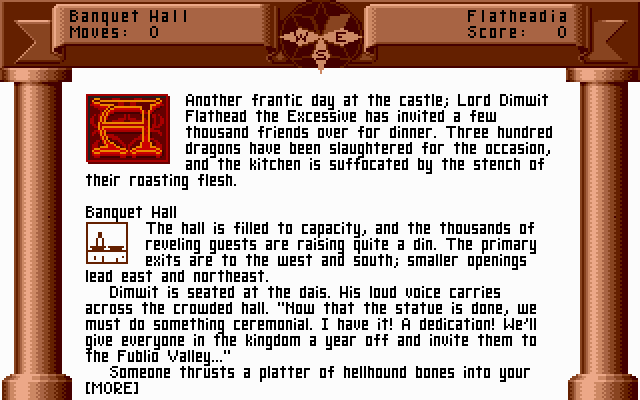 Screenshot of Zork Zero: The Revenge of Megaboz (DOS, 1989) - MobyGames