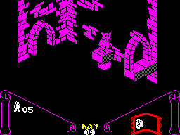 Screenshot of Knight Lore (ZX Spectrum, 1984) - MobyGames