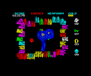 Screenshot of Wizard's Lair (ZX Spectrum, 1985) - MobyGames