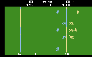 Screenshot of RealSports Football (Atari 2600, 1982) - MobyGames