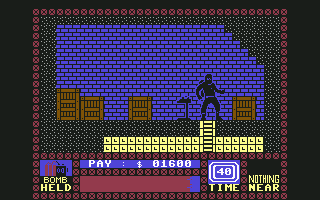 Screenshot of Saboteur (Commodore 64, 1986) - MobyGames