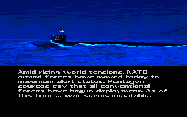 Screenshot of Red Storm Rising (Amiga, 1988) - MobyGames