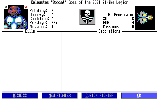 Screenshot of Renegade Legion: Interceptor (DOS, 1990) - MobyGames