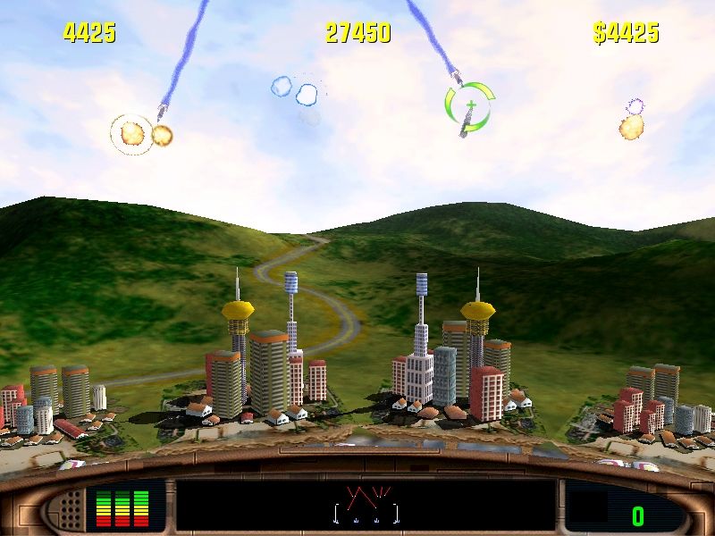 Screenshot of Missile Command (Windows, 1999) - MobyGames
