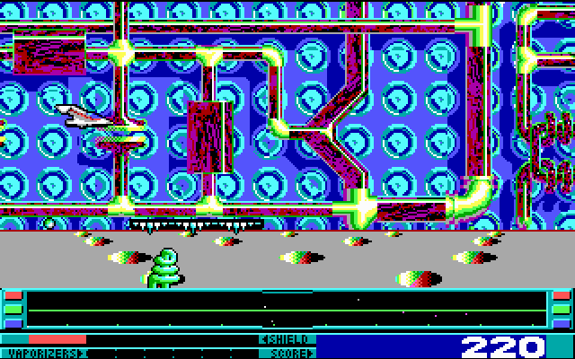 Screenshot of Revenge of Defender (DOS, 1988) - MobyGames