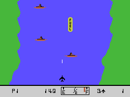 Screenshot of River Raid (ColecoVision, 1982) - MobyGames