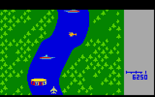 Screenshot of River Raid (Intellivision, 1982) - MobyGames