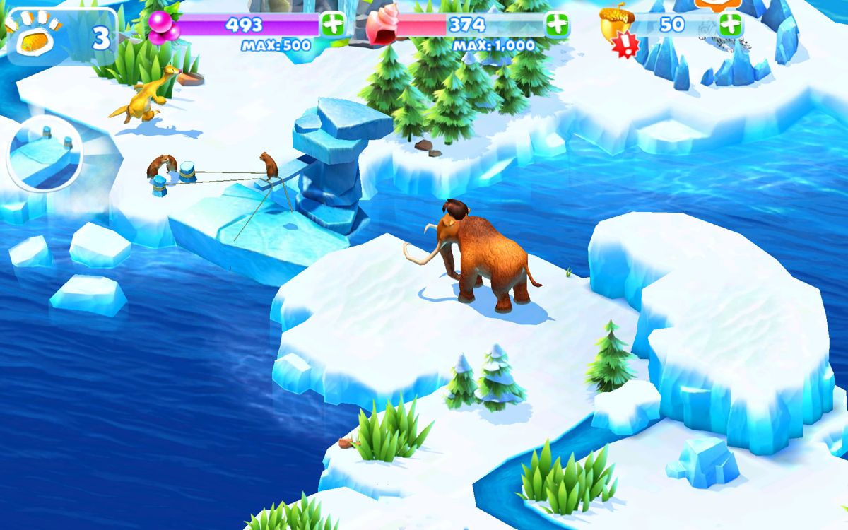 Screenshot of Ice Age: Adventures (Android, 2014) - MobyGames