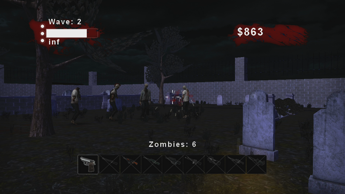 Screenshot of Zombie Splatter (Xbox 360, 2013) - MobyGames