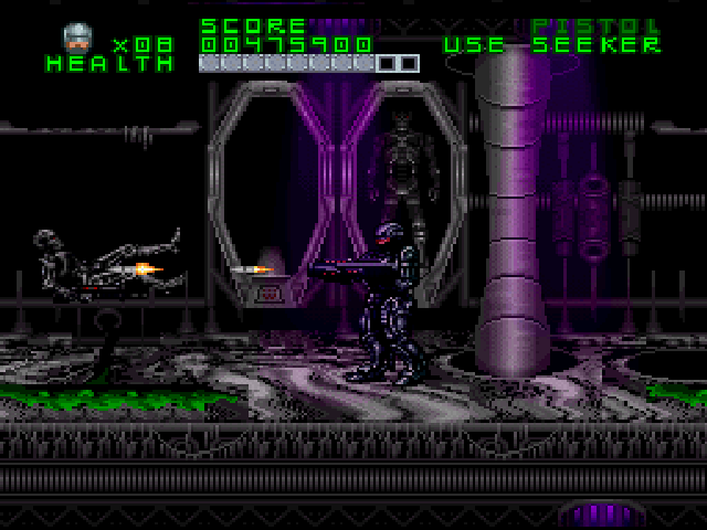 Screenshot of RoboCop Versus the Terminator (SNES, 1993) - MobyGames