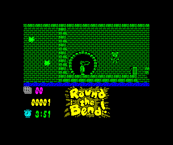 Screenshot of Round the Bend! (ZX Spectrum, 1991) - MobyGames