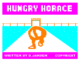 Screenshot of Hungry Horace (Dragon 32/64, 1982) - MobyGames