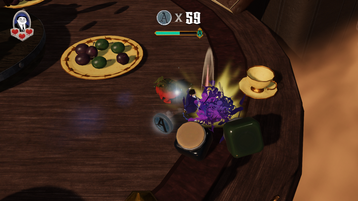 Screenshot of The Addams Family: Mansion Mayhem (Windows, 2021) - MobyGames