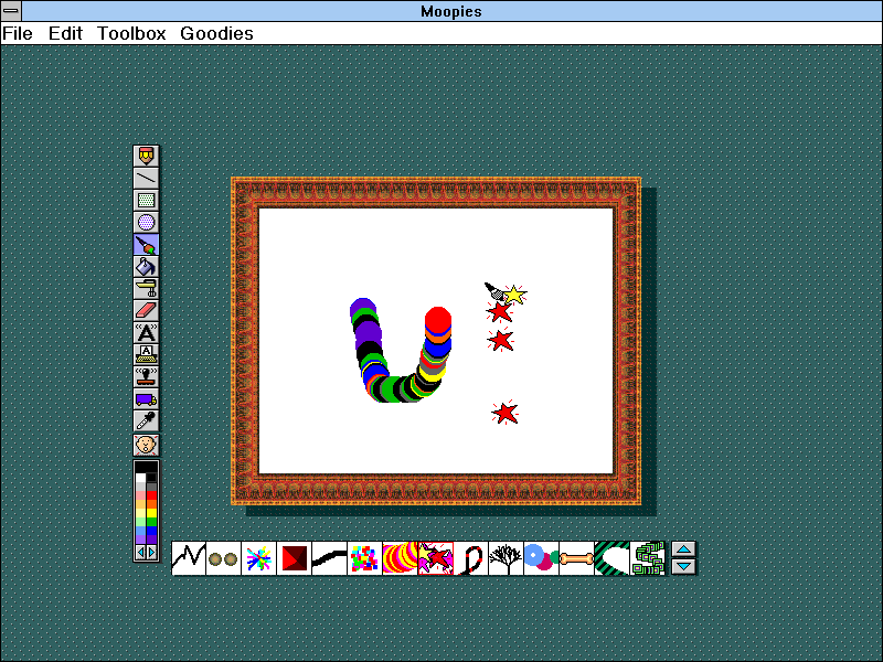 Screenshot of Kid Pix Studio Deluxe (Windows 3.x, 1998) - MobyGames
