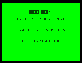 Bust-out! (1988) - MobyGames
