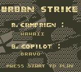 Screenshot of Urban Strike (Game Boy, 1994) - MobyGames