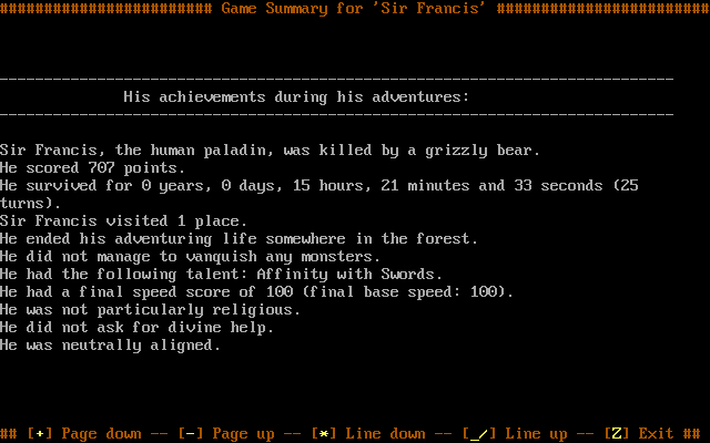 Screenshot of Ancient Domains of Mystery (DOS, 1994) - MobyGames