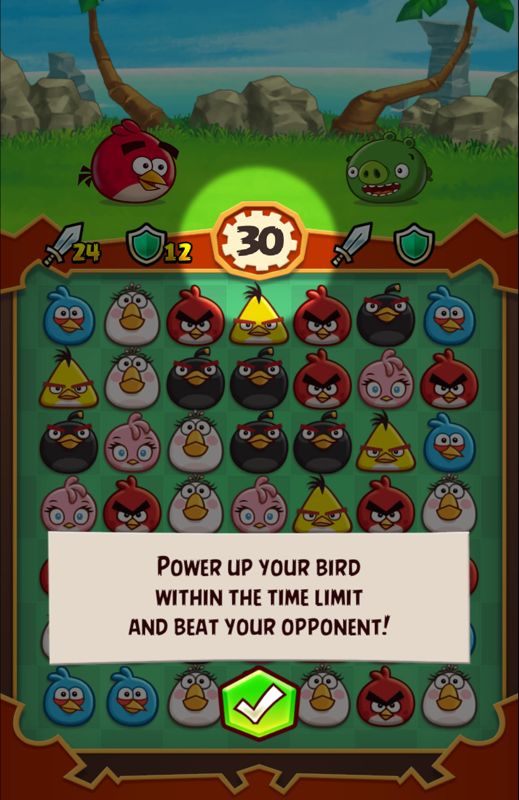 Screenshot of Angry Birds: Fight! (Android, 2015) - MobyGames