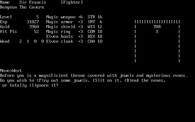 Screenshot of DND (DOS, 1976) - MobyGames