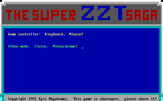 Super ZZT (1992) - MobyGames