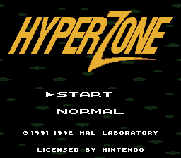 Screenshot of HyperZone (SNES, 1991) - MobyGames