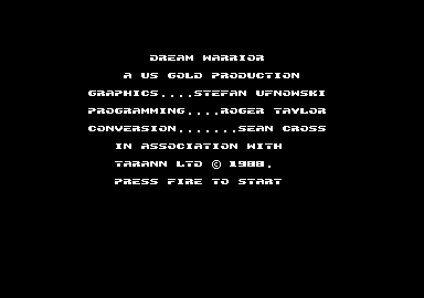 Dream Warrior screenshots - MobyGames