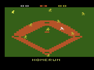 Screenshot of Super Baseball (Atari 2600, 1988) - MobyGames