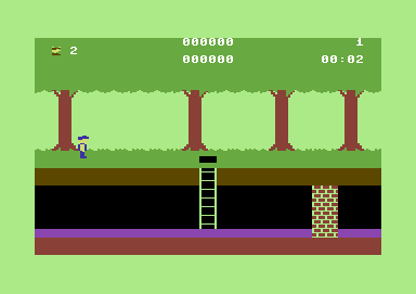 Screenshot of Trapfall (Commodore 64, 1983) - MobyGames