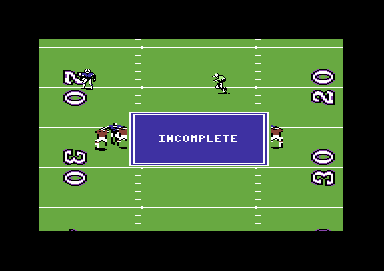 Screenshot of TV Sports: Football (Commodore 64, 1988) - MobyGames