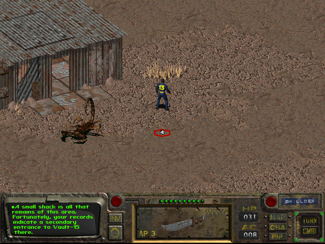 Screenshot of Fallout (DOS, 1997) - MobyGames