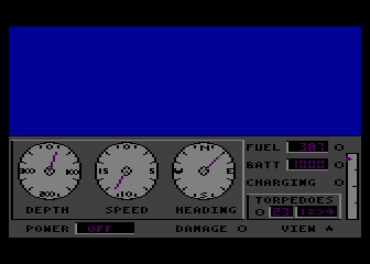 Screenshot of GATO (Atari 8-bit, 1984) - MobyGames